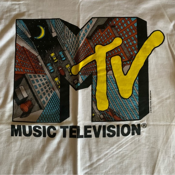 MTV | Shirts | Vintage 9s Mtv Logo Silk Screen Tshirt | Poshmark